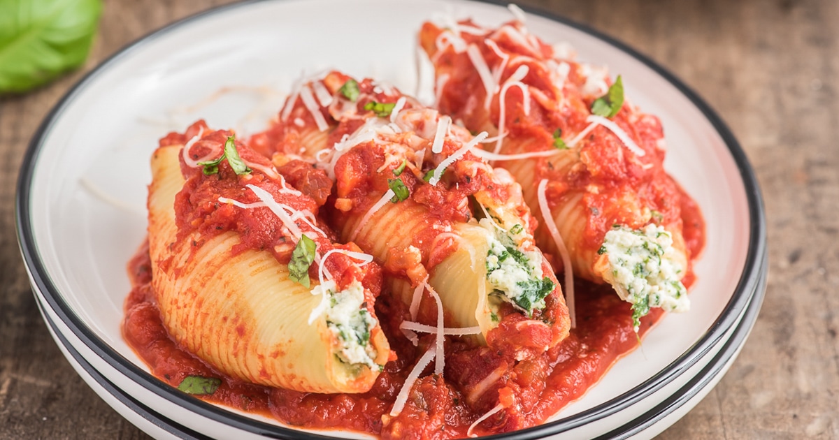 Stuffed Pasta Shells - An Italian in my Kitchen