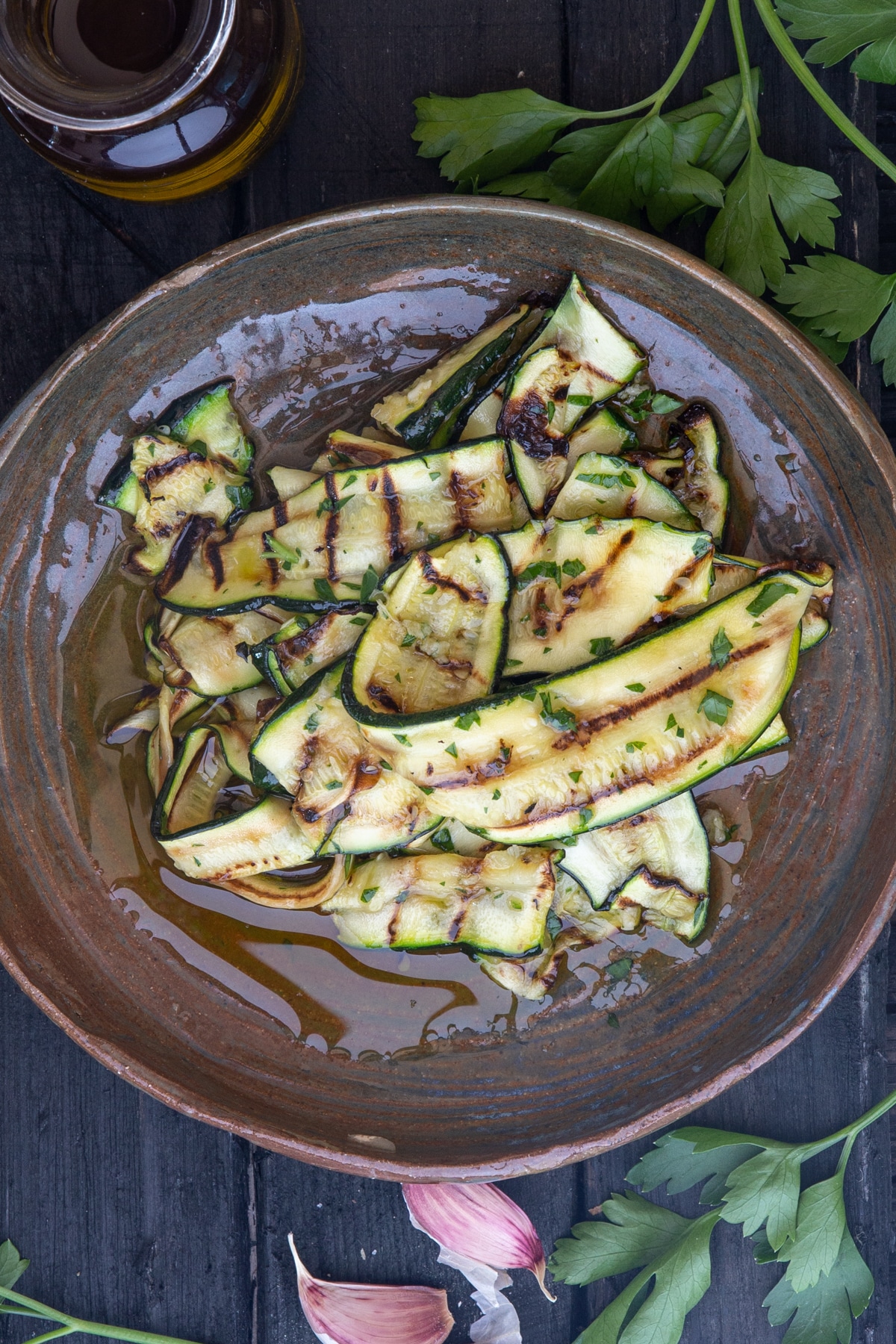 Simple Italian Grilled Zucchini