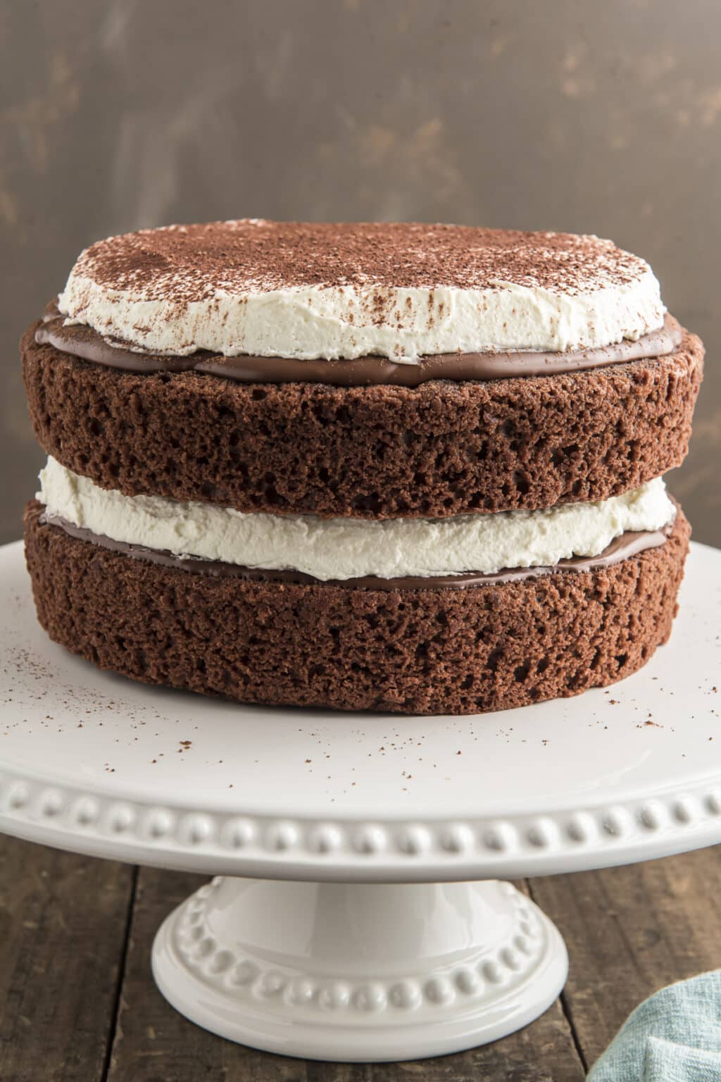 Nutella chocolate layer cake