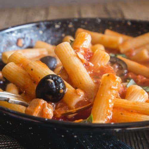 Italian Tuna Olive Rigatoni