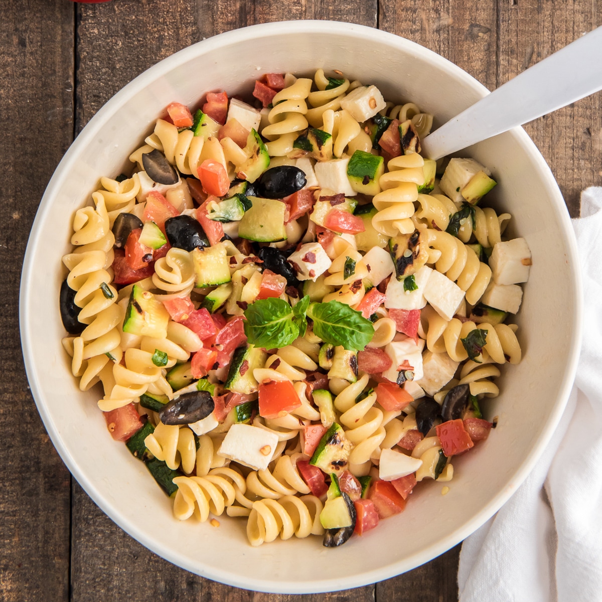 Italian Fresh Vegetable Pasta Salad - An Italian in my Kitchen