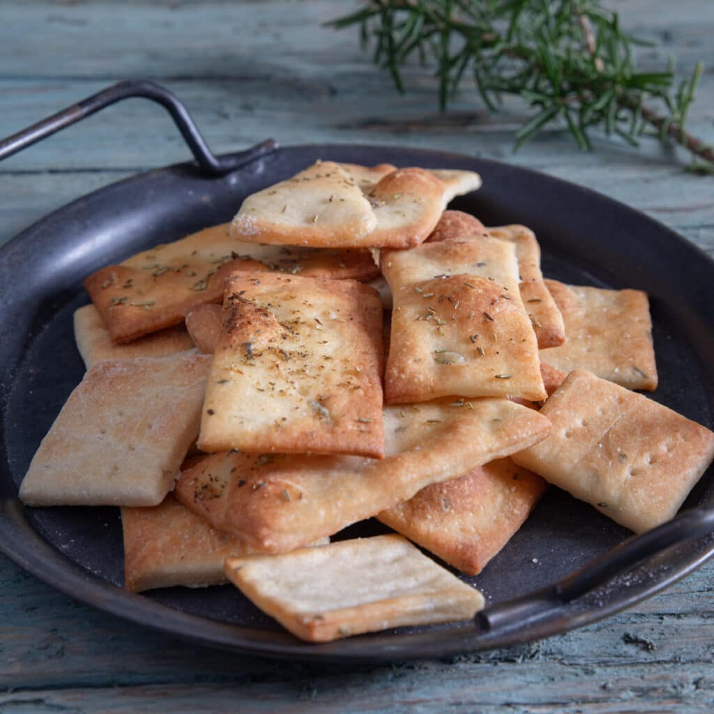 Easy Rosemary Crackers - An Italian in my Kitchen