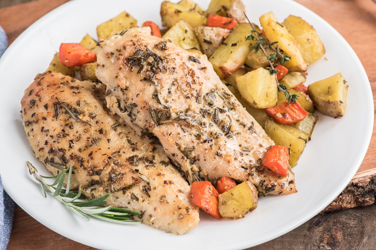 Italian Herb Roasted Chicken and Potatoes