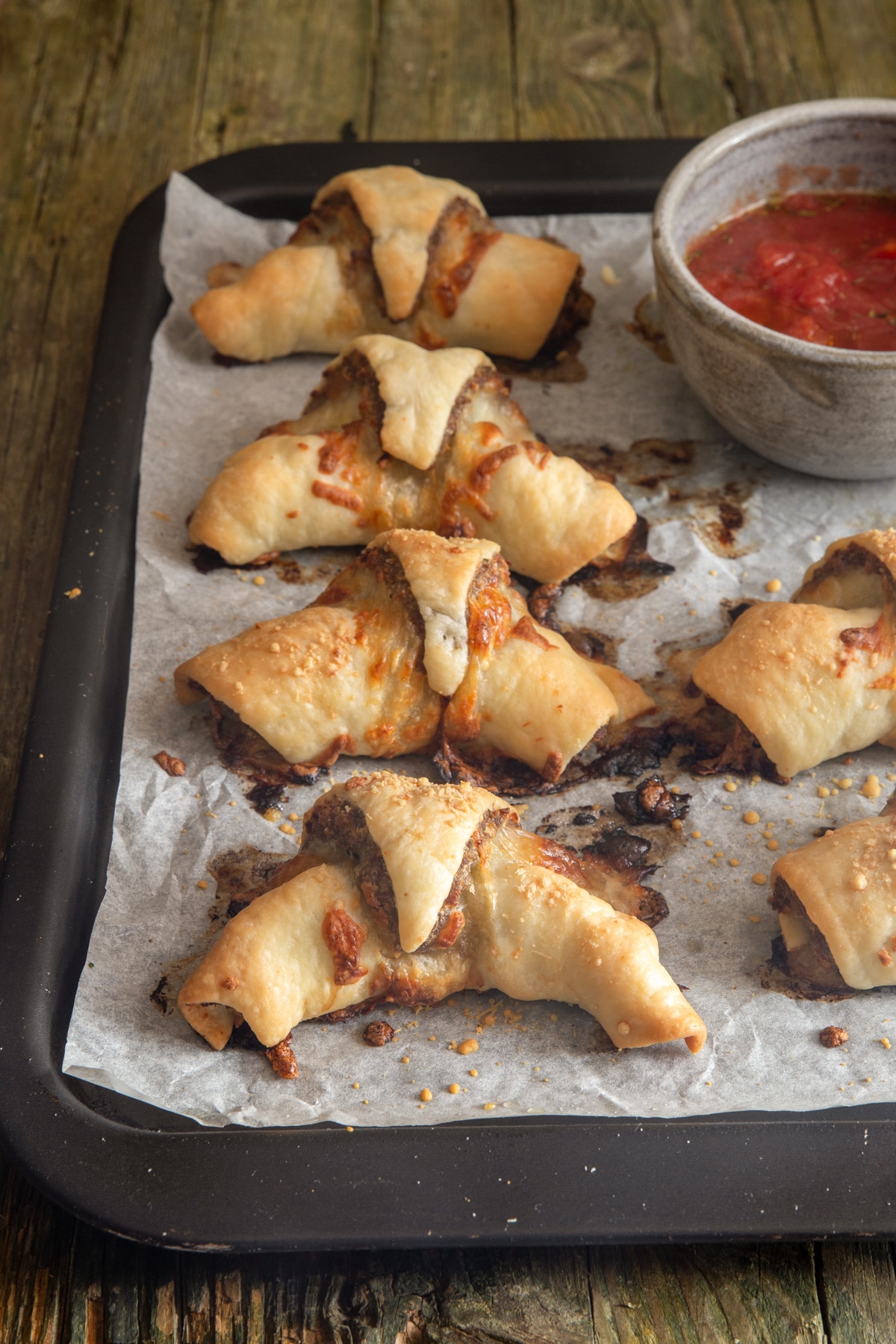 Meatball Stuffed Crescent Rolls Recipe - An Italian in my Kitchen