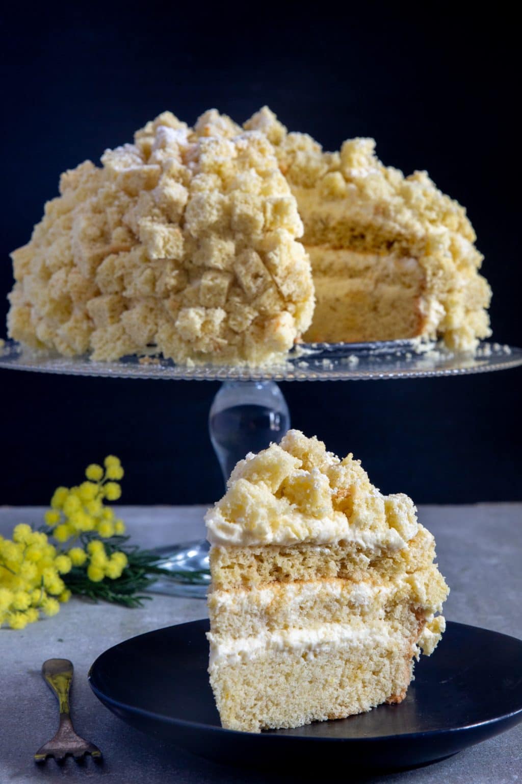 Italian Mimosa Cake Recipe - An Italian in my Kitchen