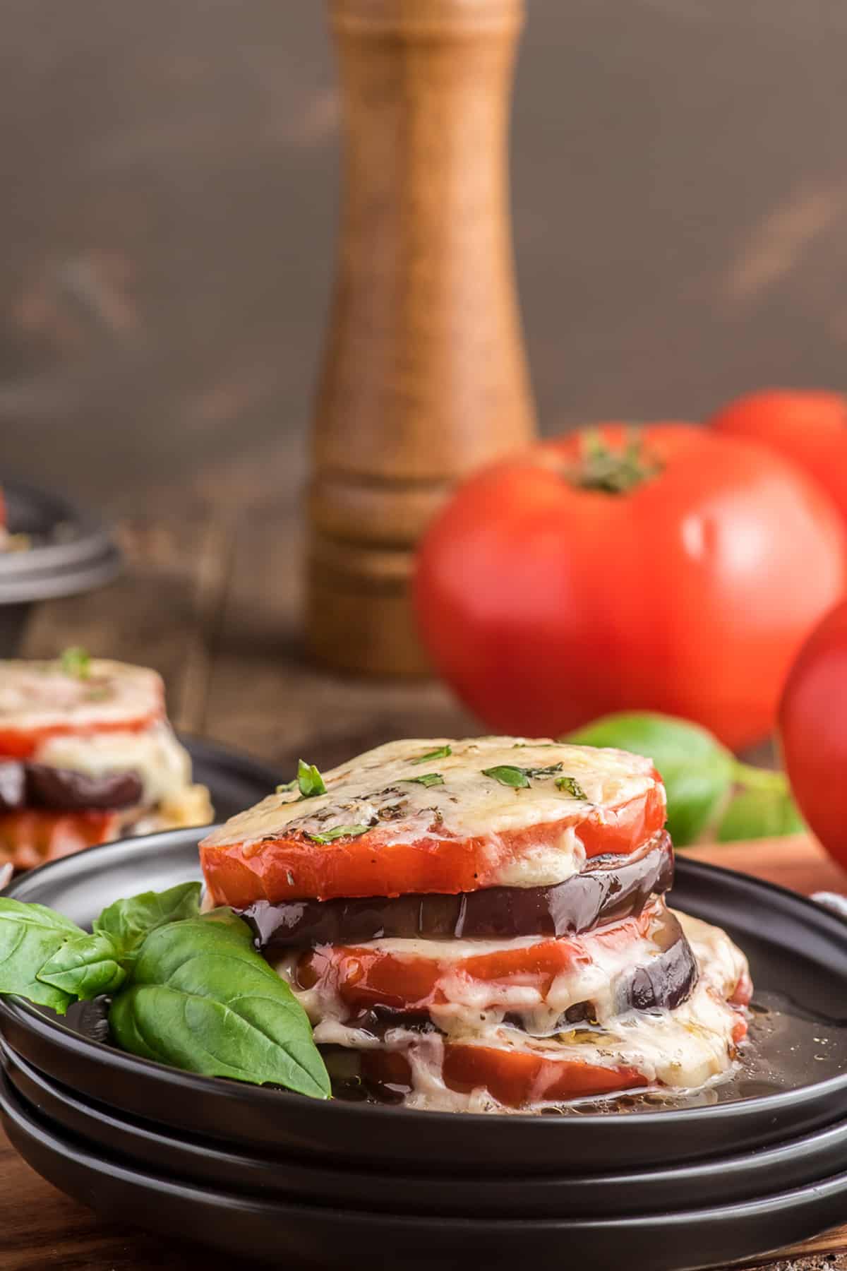Easy Cheesy Eggplant Stacks Recipe - An Italian in my Kitchen