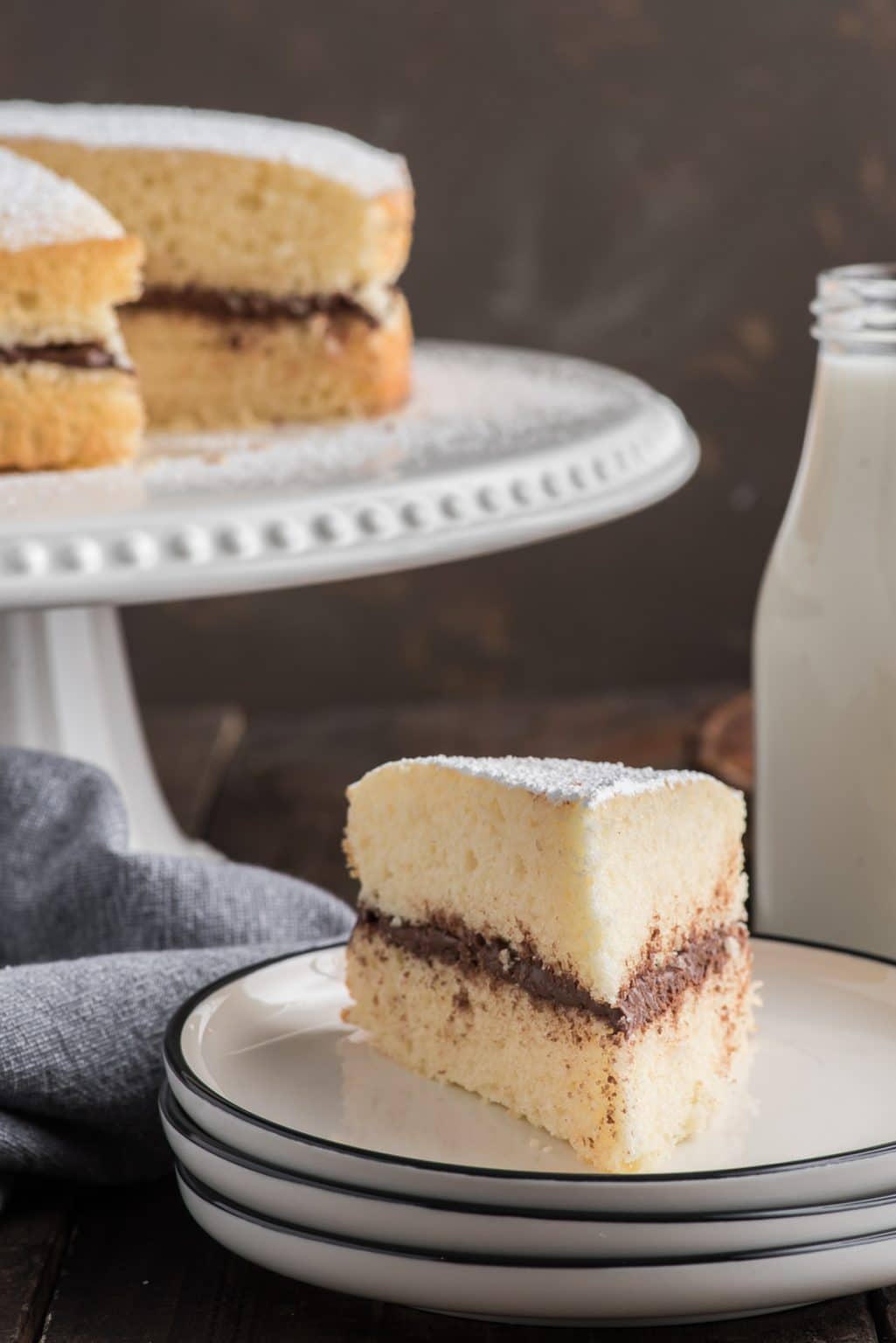 Yellow Cake with Nutella Ciambellone soffice con Nutella