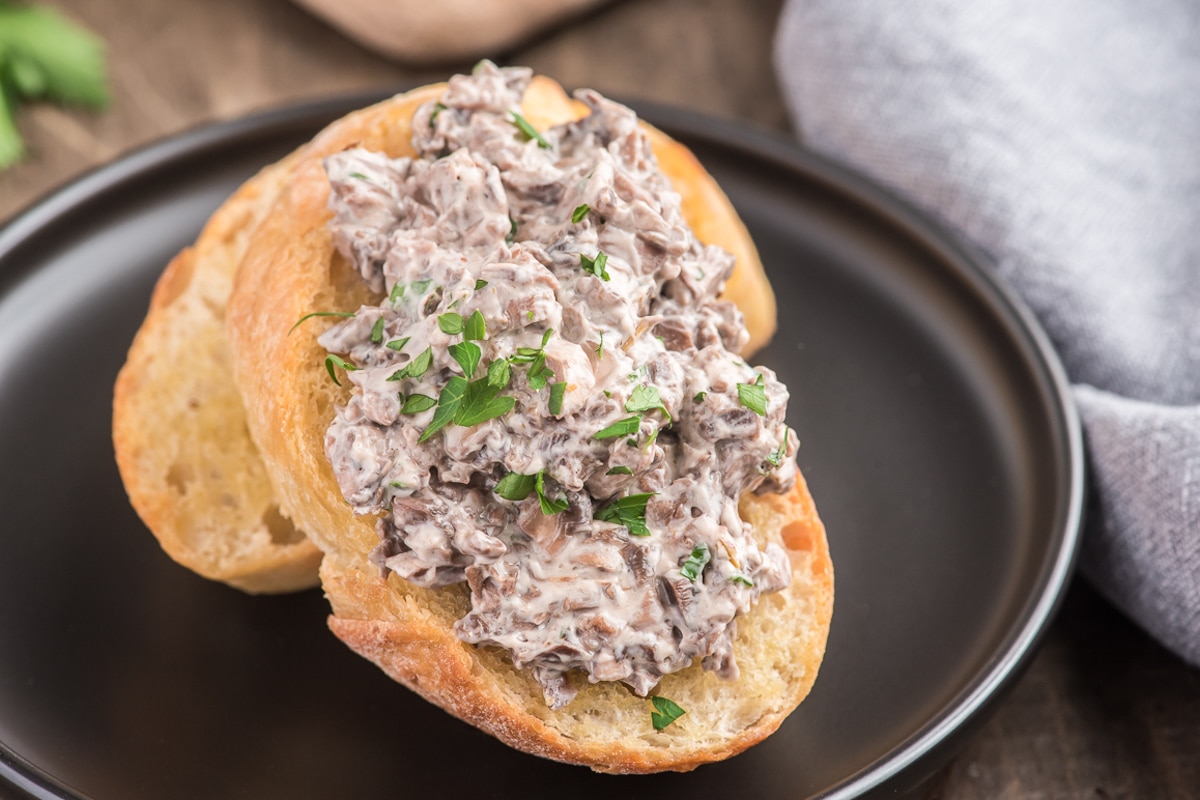 Mushroom Cream Cheese Spread Recipe - An Italian in my Kitchen