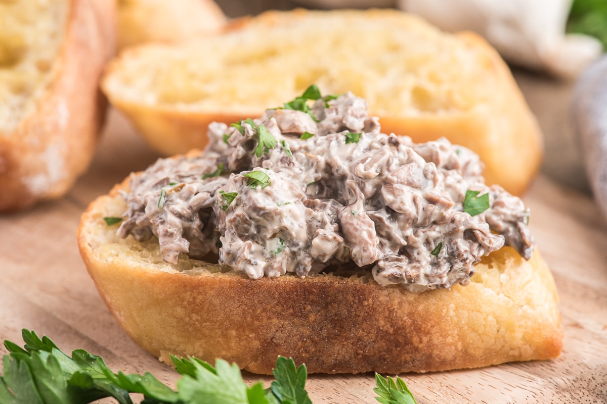 Mushroom Cream Cheese Spread Recipe - An Italian in my Kitchen