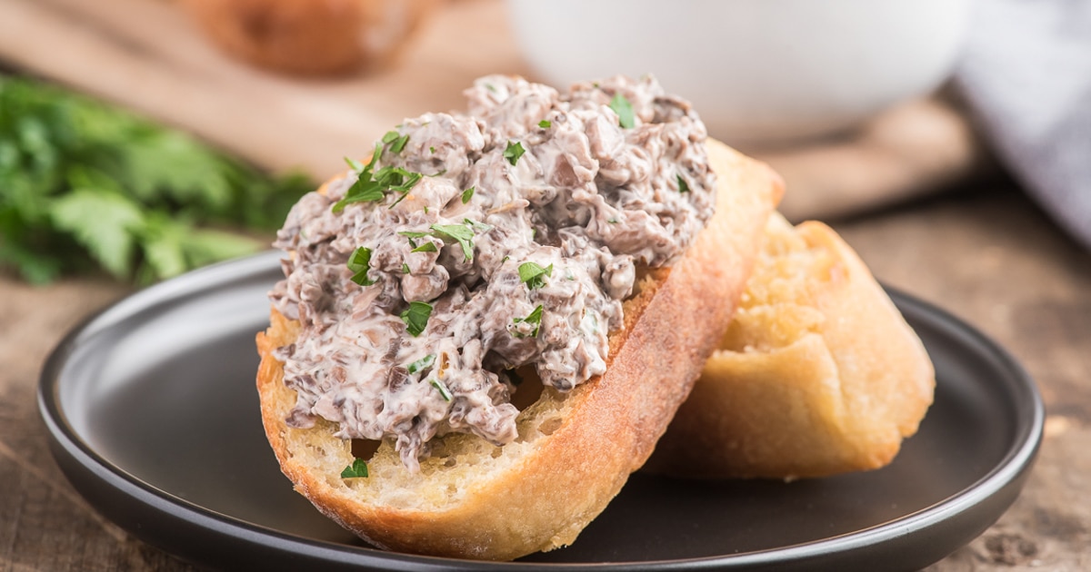 Mushroom Cream Cheese Spread Recipe - An Italian in my Kitchen