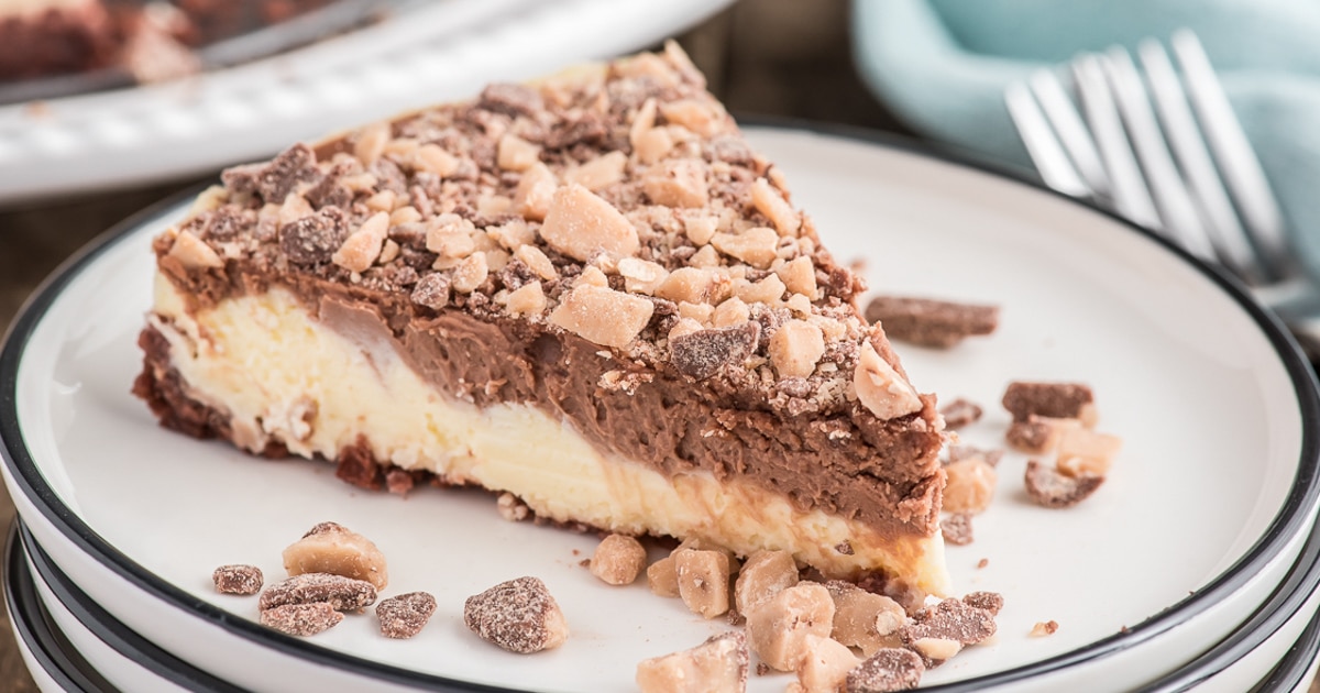 Toffee Chocolate Cheesecake Recipe - An Italian in my Kitchen
