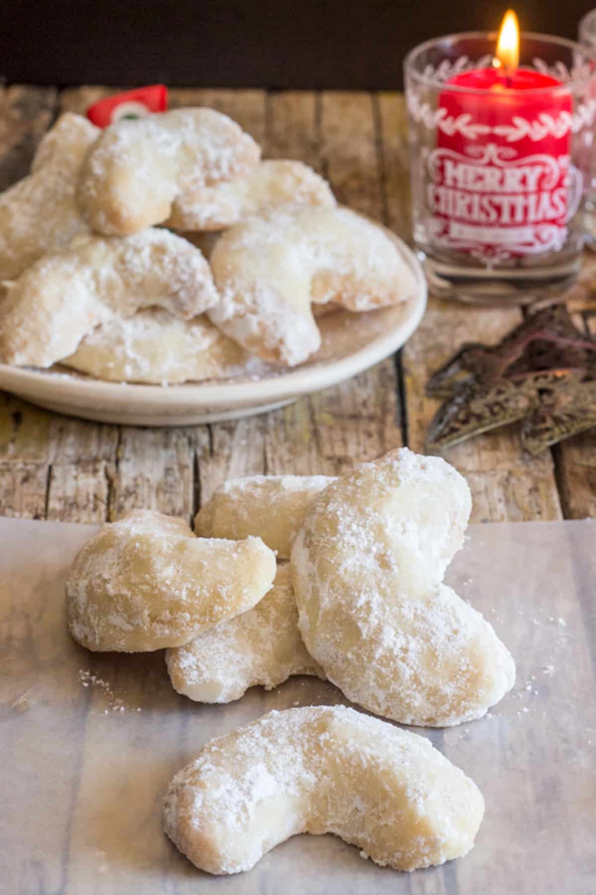 Almond Crescent Cookies Recipe - An Italian in my Kitchen