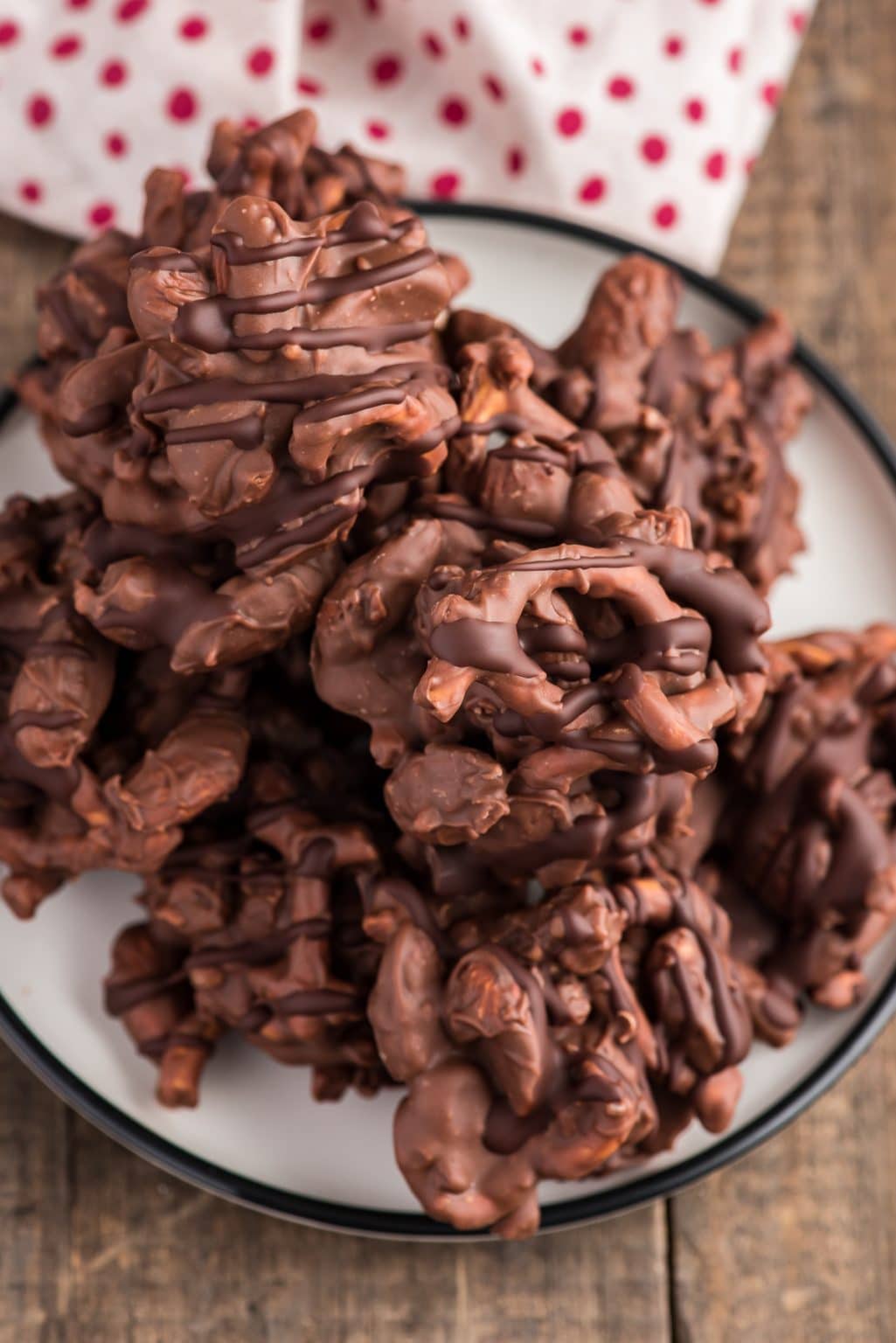Easy Chocolate Clusters Recipe - An Italian in my Kitchen