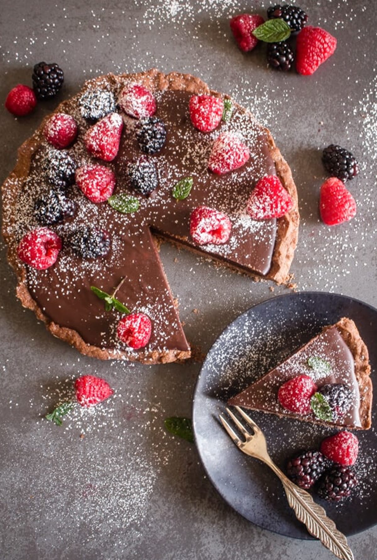 Italian Creamy Double Chocolate Pie Recipe - An Italian in my Kitchen