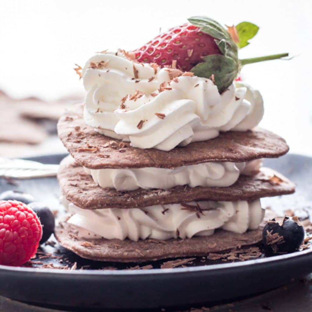 Thin Chocolate Cookie Layered Dessert Recipe - An Italian in my Kitchen