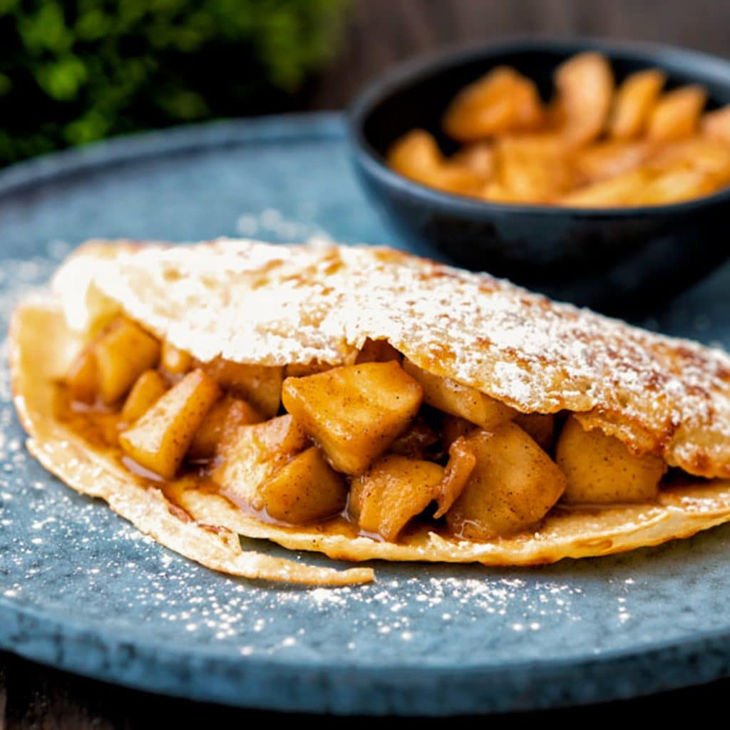 Apple Pie Cinnamon Crepes Recipe - An Italian in my Kitchen