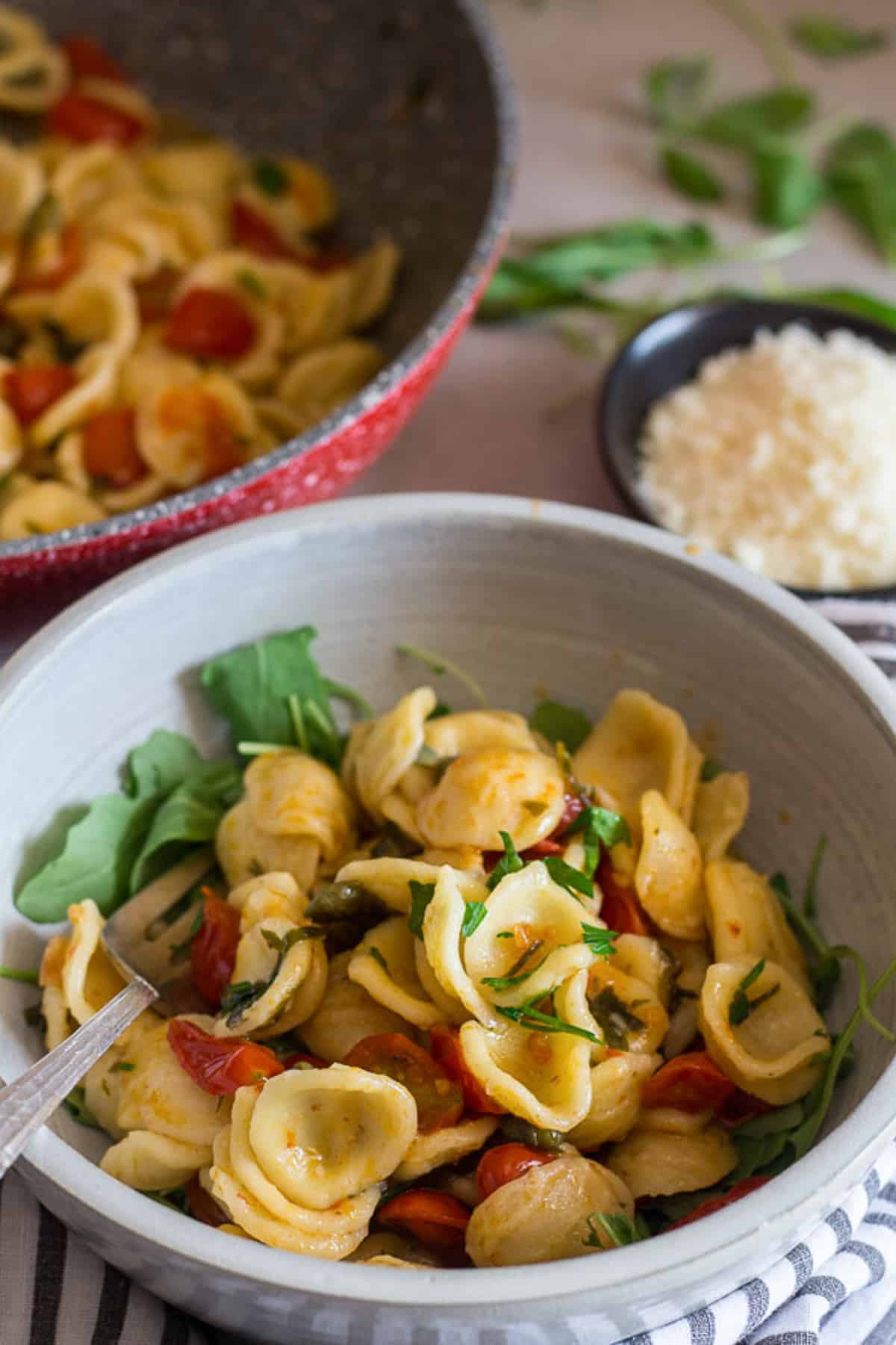 Fresh Grape Tomato Pasta Recipe - An Italian in my Kitchen