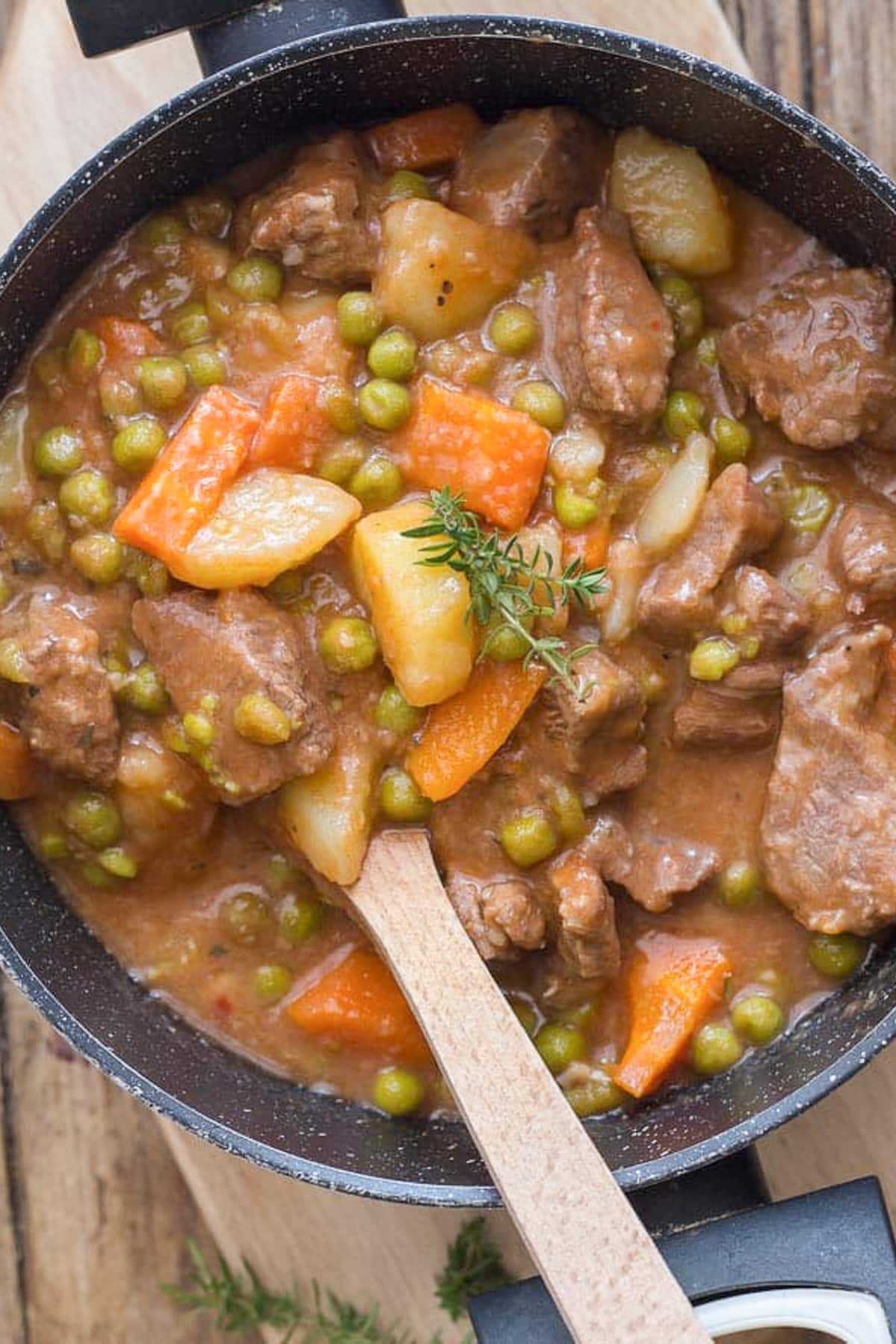 Easy Thick Italian Beef Stew Recipe - An Italian in my Kitchen