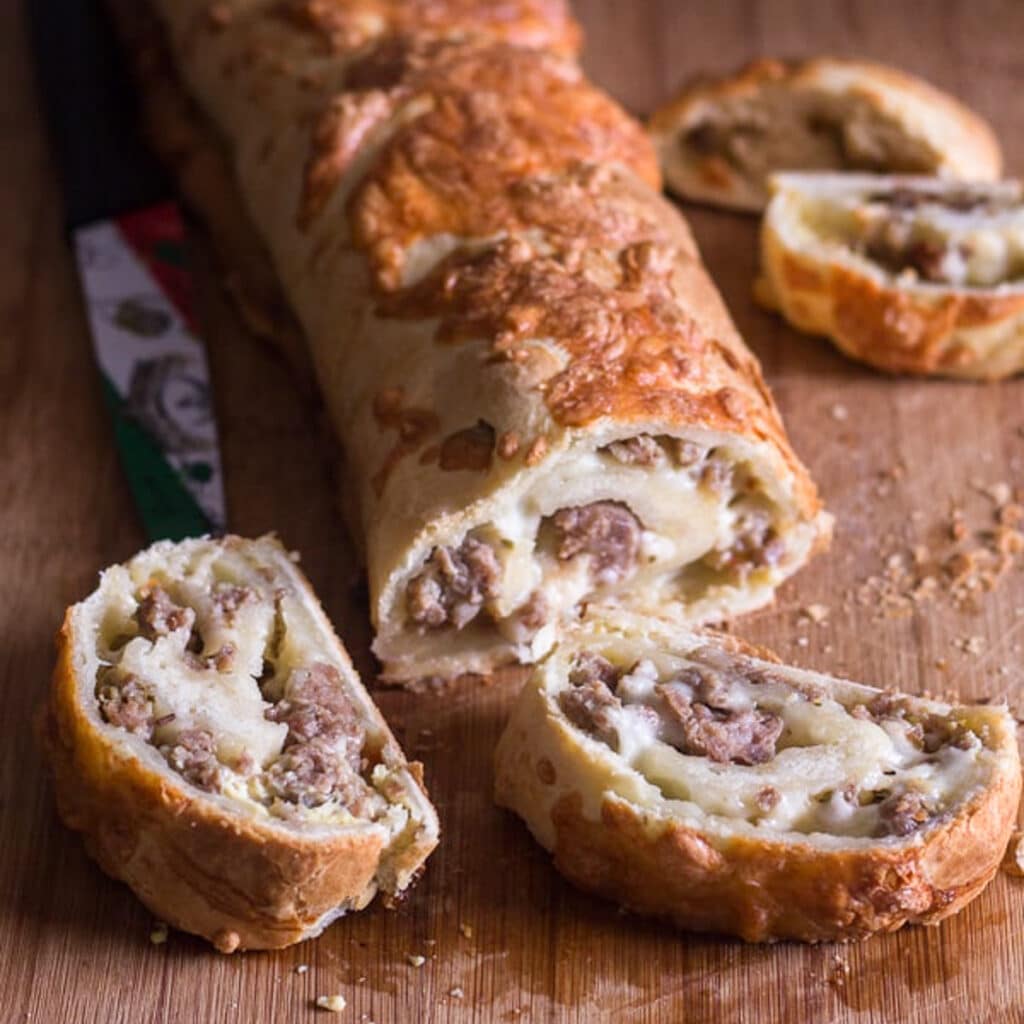 Gram's Sausage & Cheese Calzone - An Italian in my Kitchen