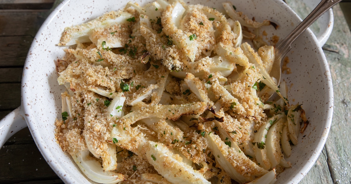 Italian Parmesan Baked Fennel Recipe - An Italian in my Kitchen