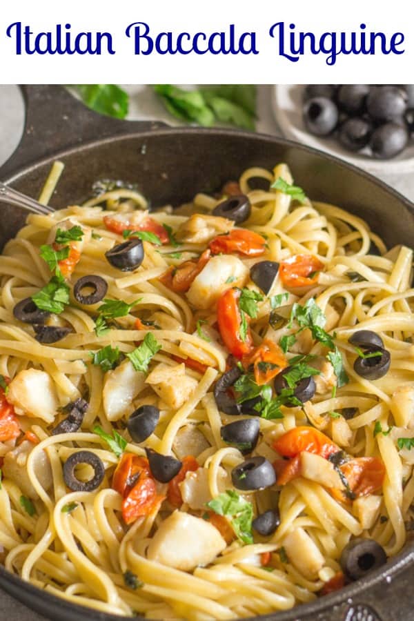 Italian Baccala Linguine Recipe - An Italian in my Kitchen