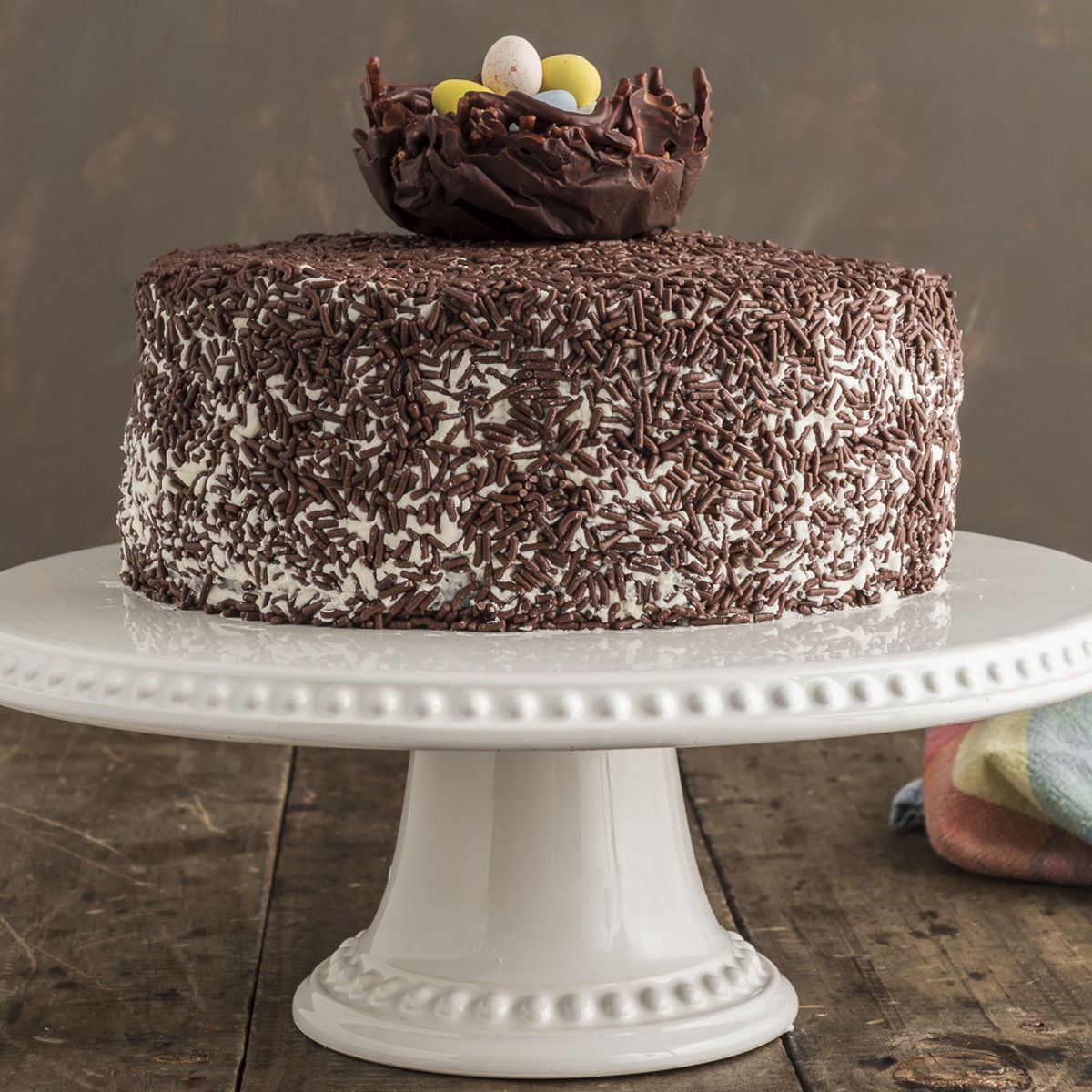 Chocolate Easter Egg Cake Recipe - An Italian in my Kitchen