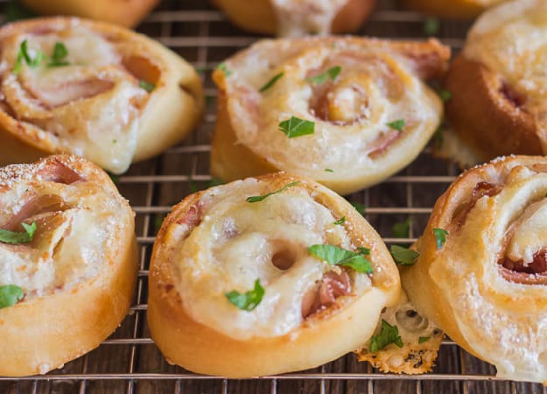 Ham and Cheese Pizza Roll Ups Recipe - An Italian in my Kitchen