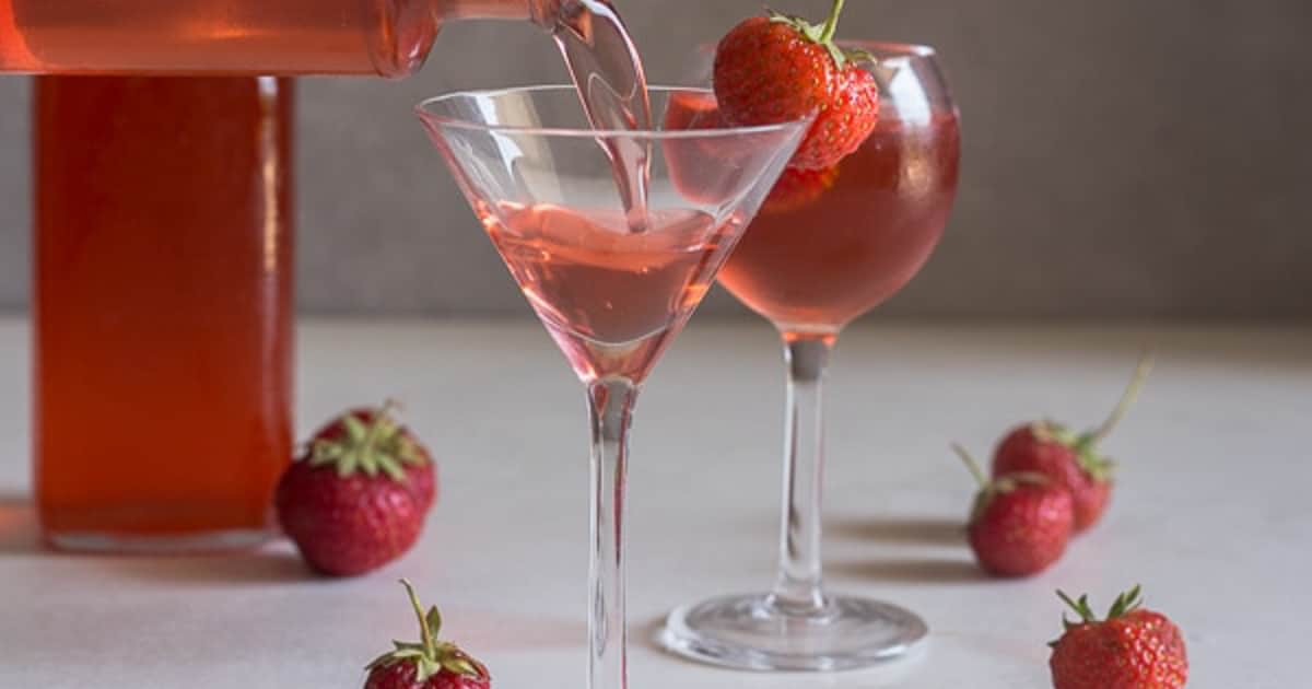 Homemade Strawberry Liqueur Recipe - An Italian in my Kitchen