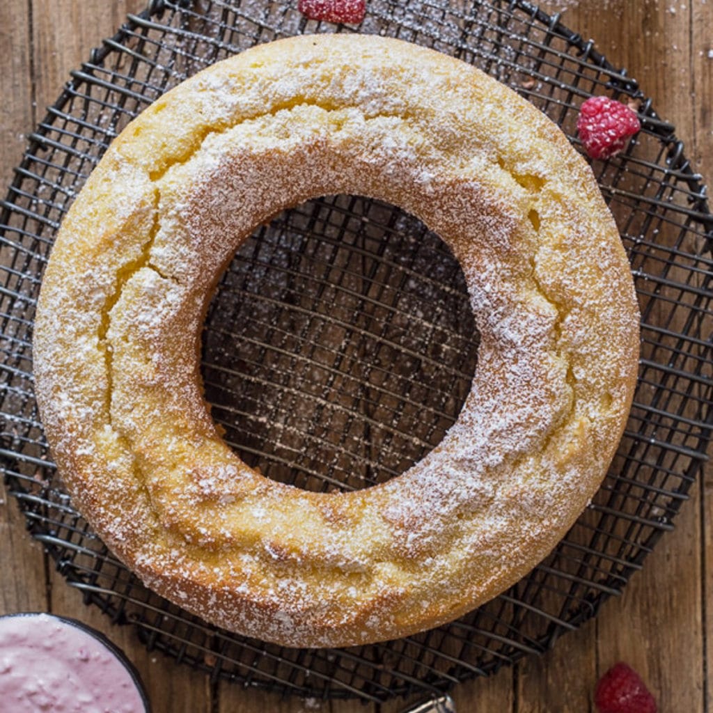 Italian Mascarpone Cake with Raspberry Glaze Recipe - An Italian in my ...