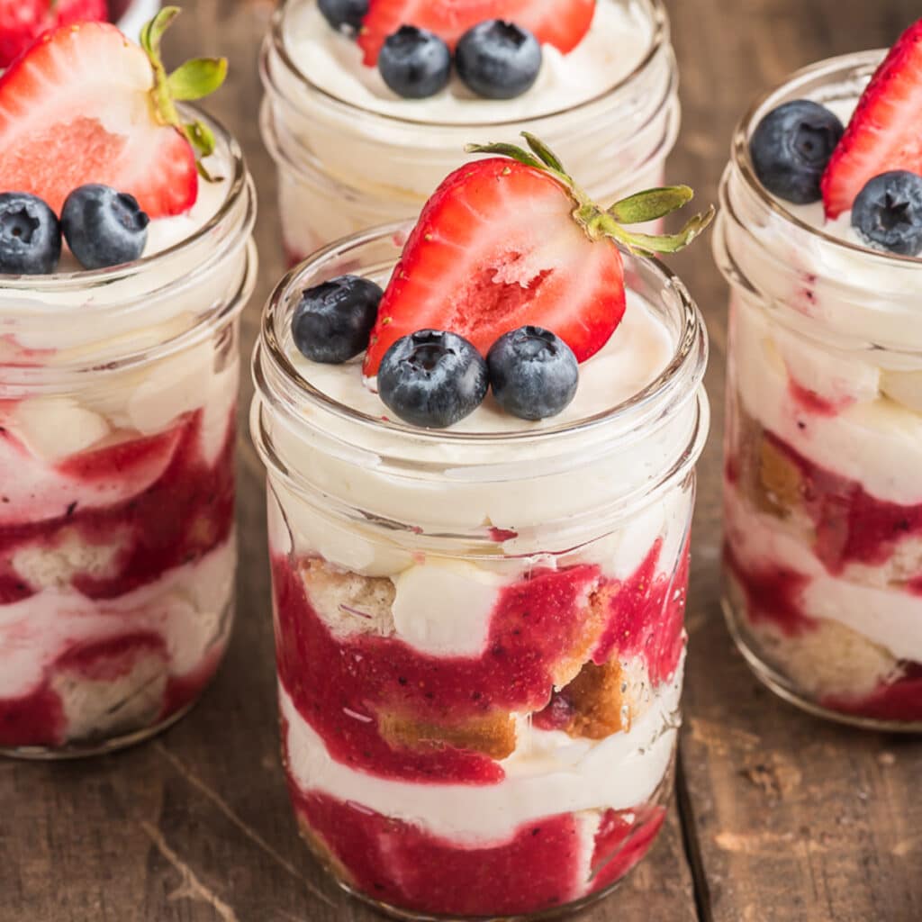 Easy No Bake Berry Cheesecake Parfait Recipe - An Italian in my Kitchen