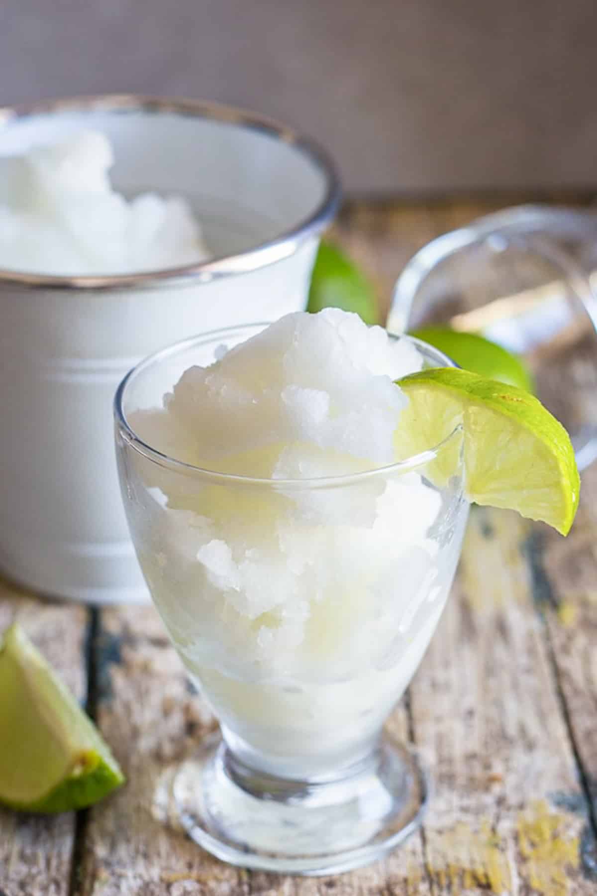 Easy Lime Granita Two Ways Recipe - An Italian in my Kitchen