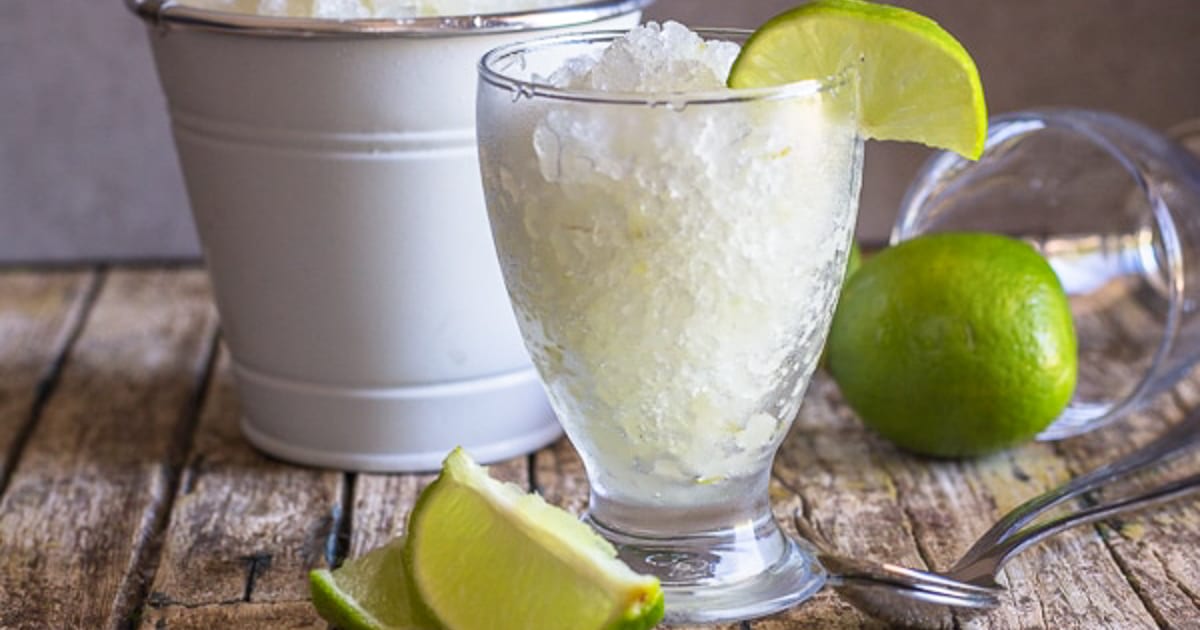 Simple Lime Granita Two Methods Recipe - Street Food Spectacle