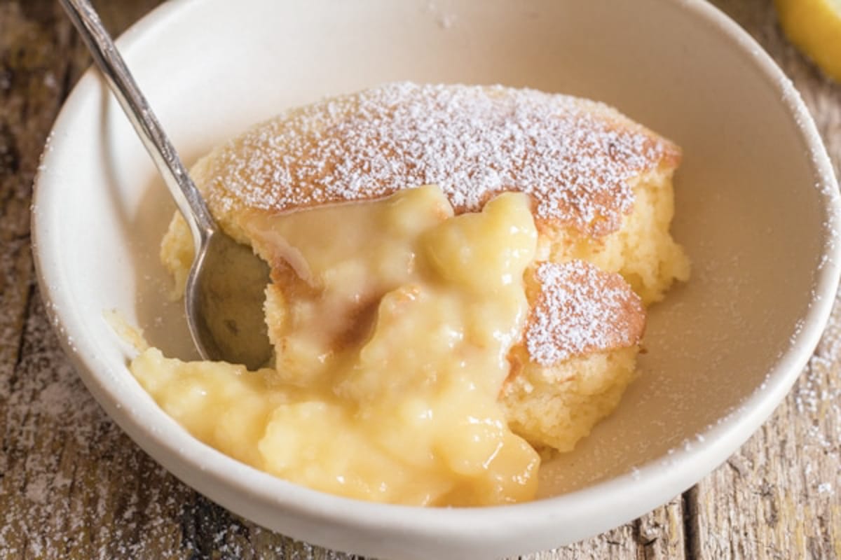 Lemon Pudding Cake Recipe - An Italian in my Kitchen