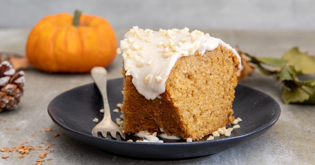 Maple Glazed Cinnamon Pumpkin Cake Recipe - An Italian in my Kitchen