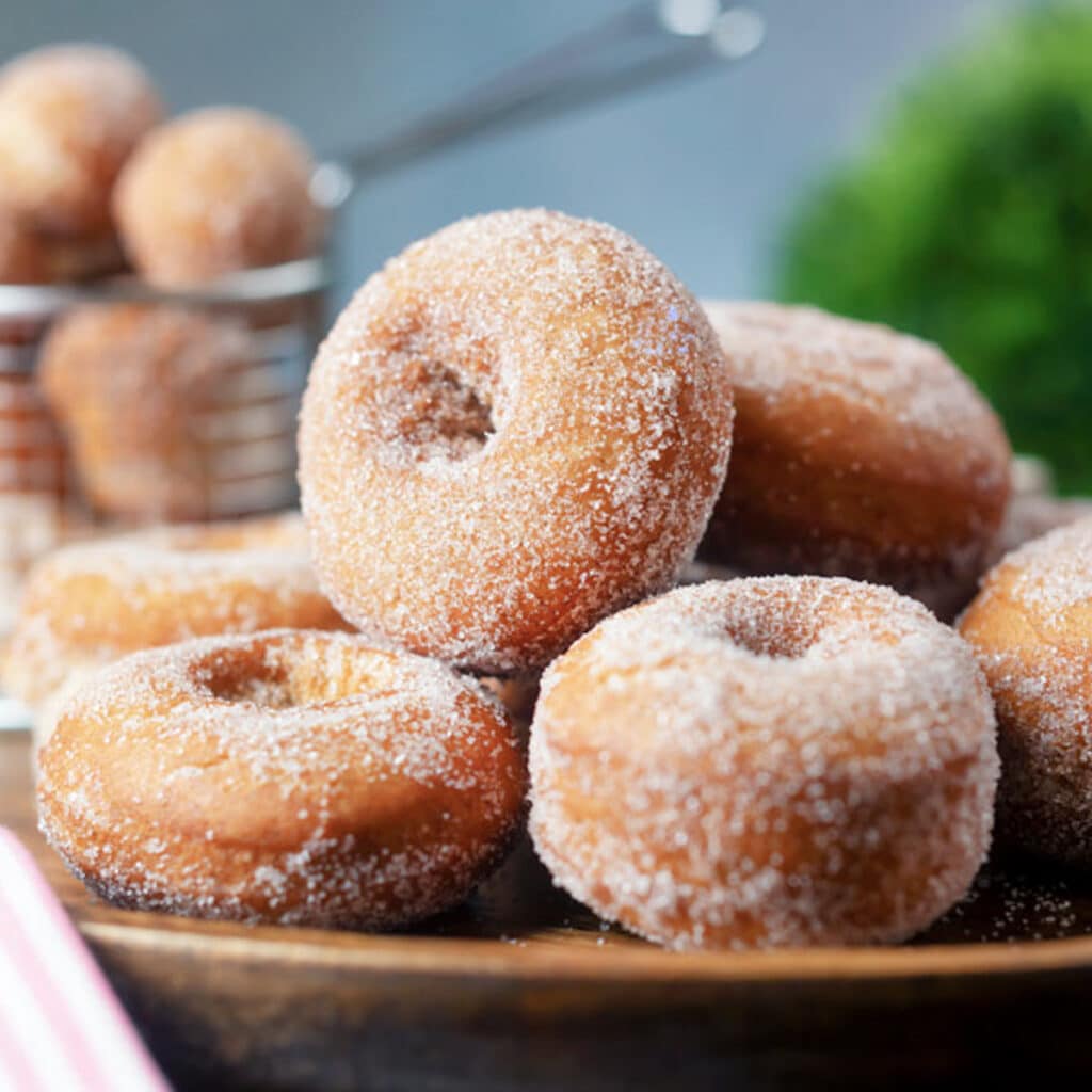 Homemade Cinnamon Cake Donuts Recipe - An Italian in my Kitchen