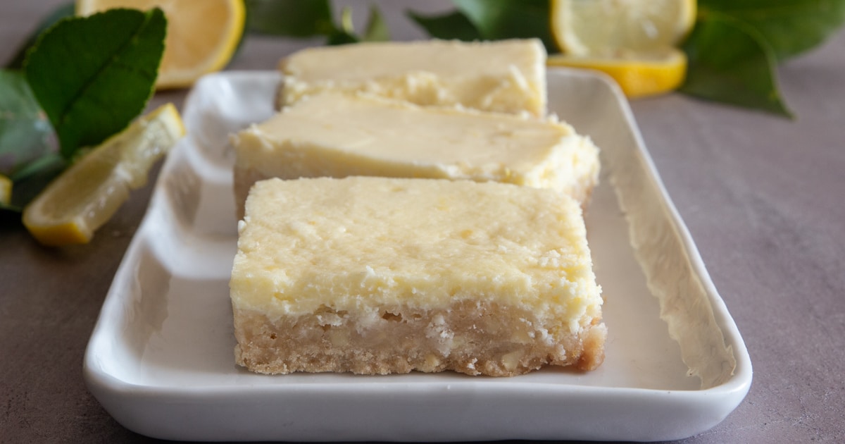 Lemon Cheesecake Squares - An Italian in my Kitchen