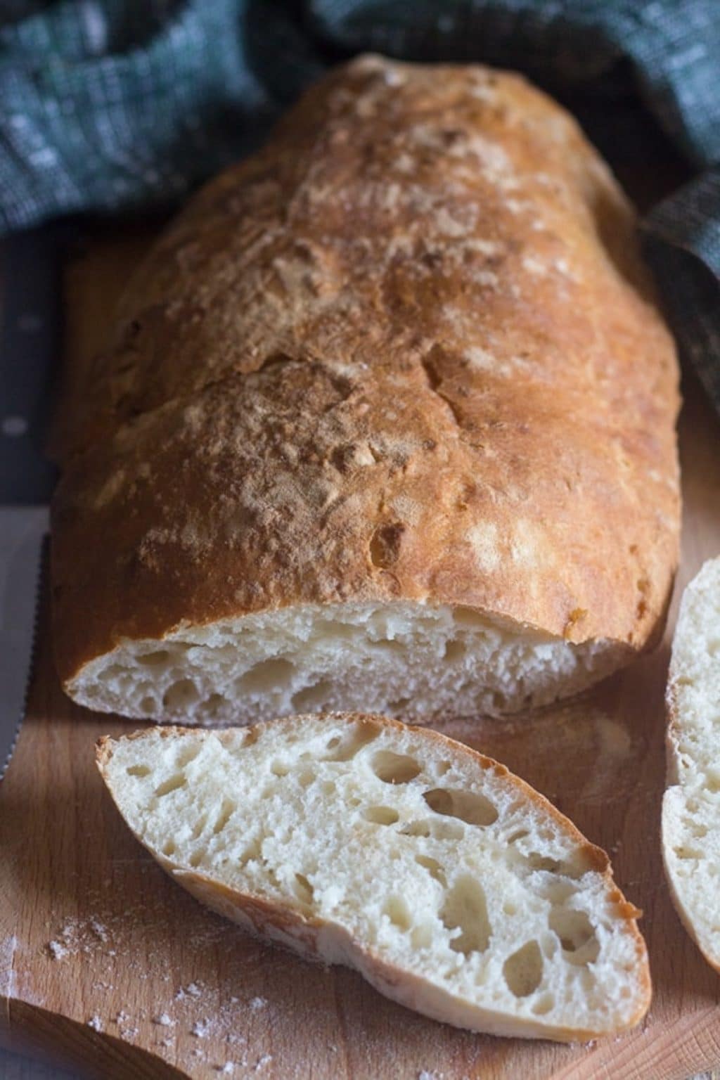 Easy No Knead Ciabatta Bread Recipe - An Italian in my Kitchen