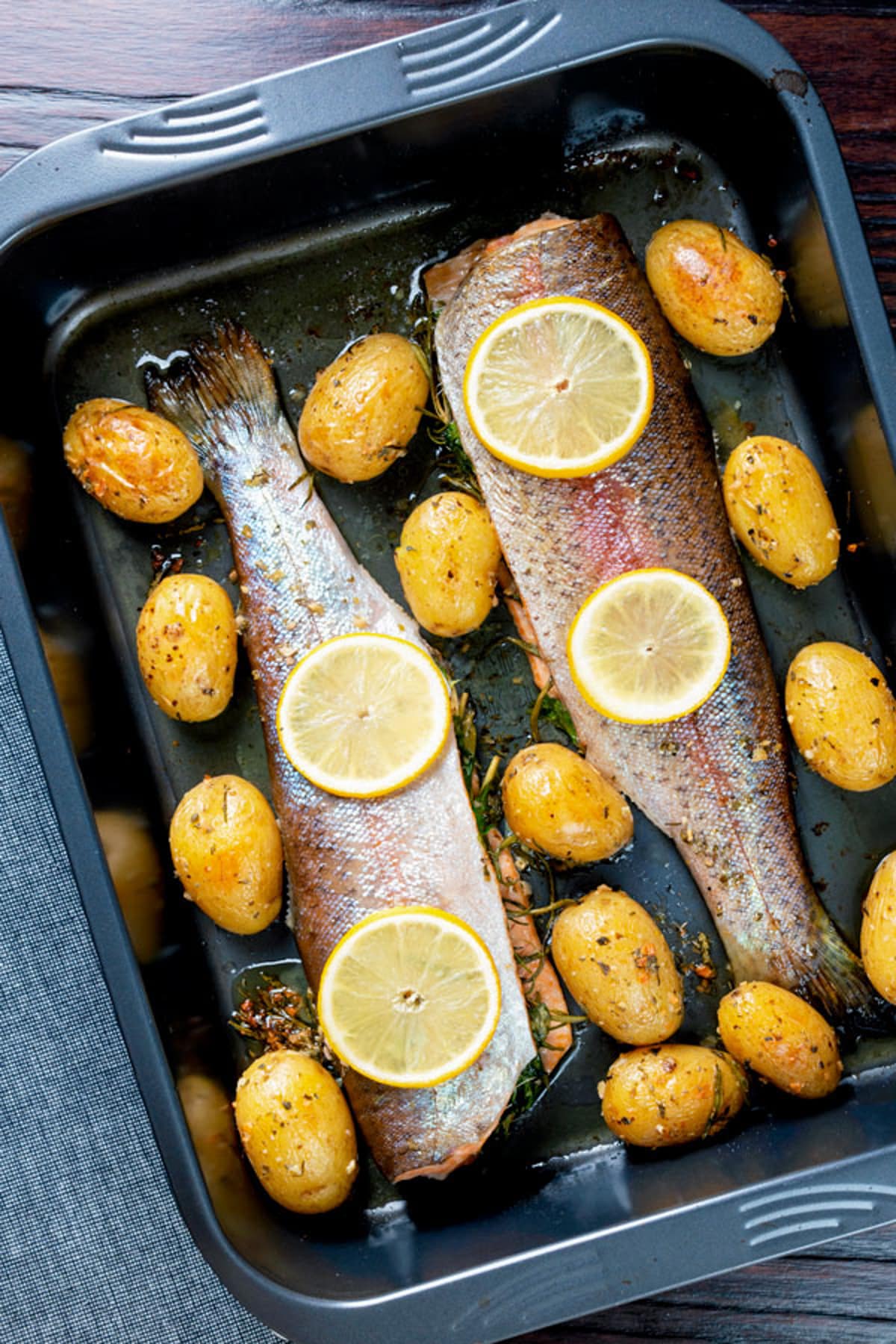 Italian Baked Trout - An Italian in my Kitchen