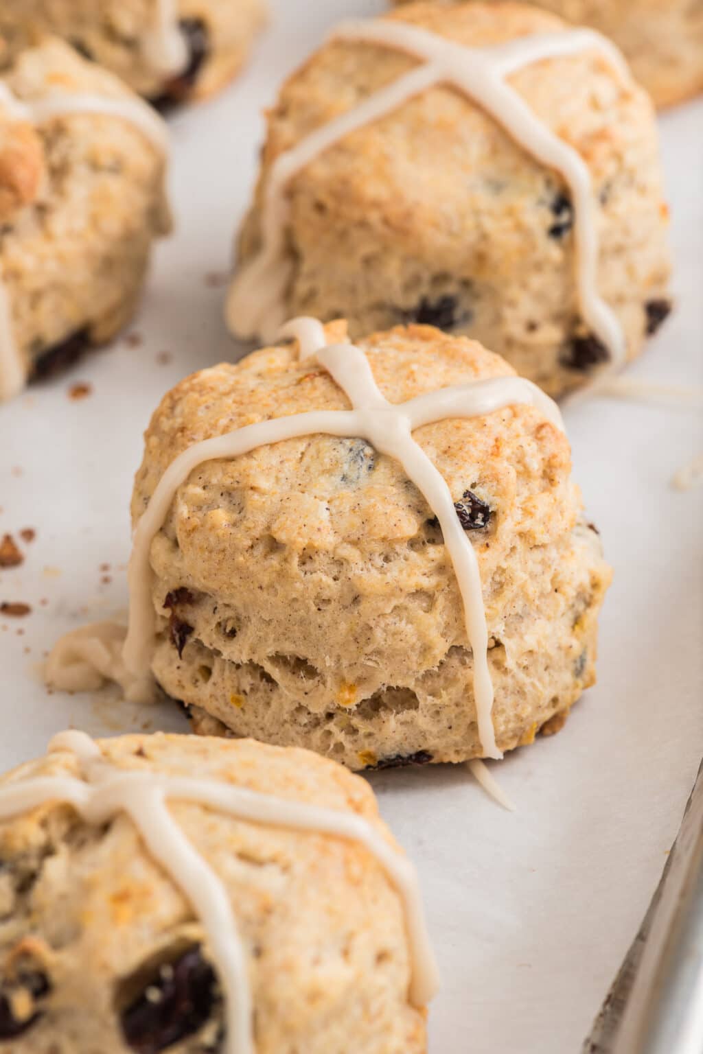 Easy Homemade Hot Cross Scones Recipe - An Italian in my Kitchen