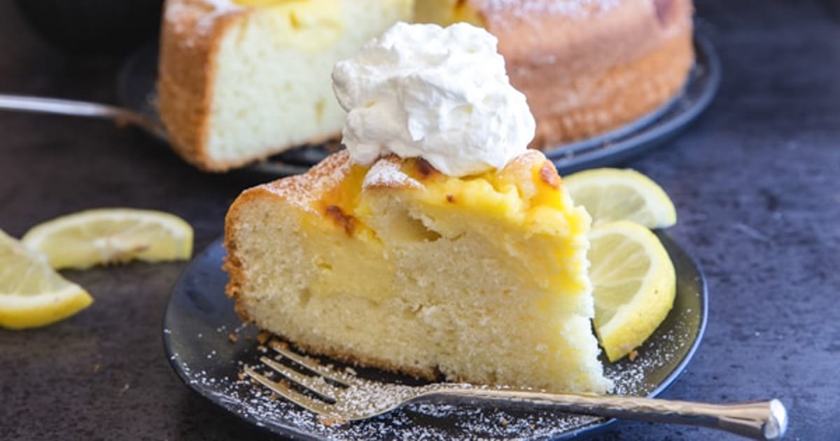 Italian Pastry Cream filled Lemon Cake Recipe - An Italian in my Kitchen
