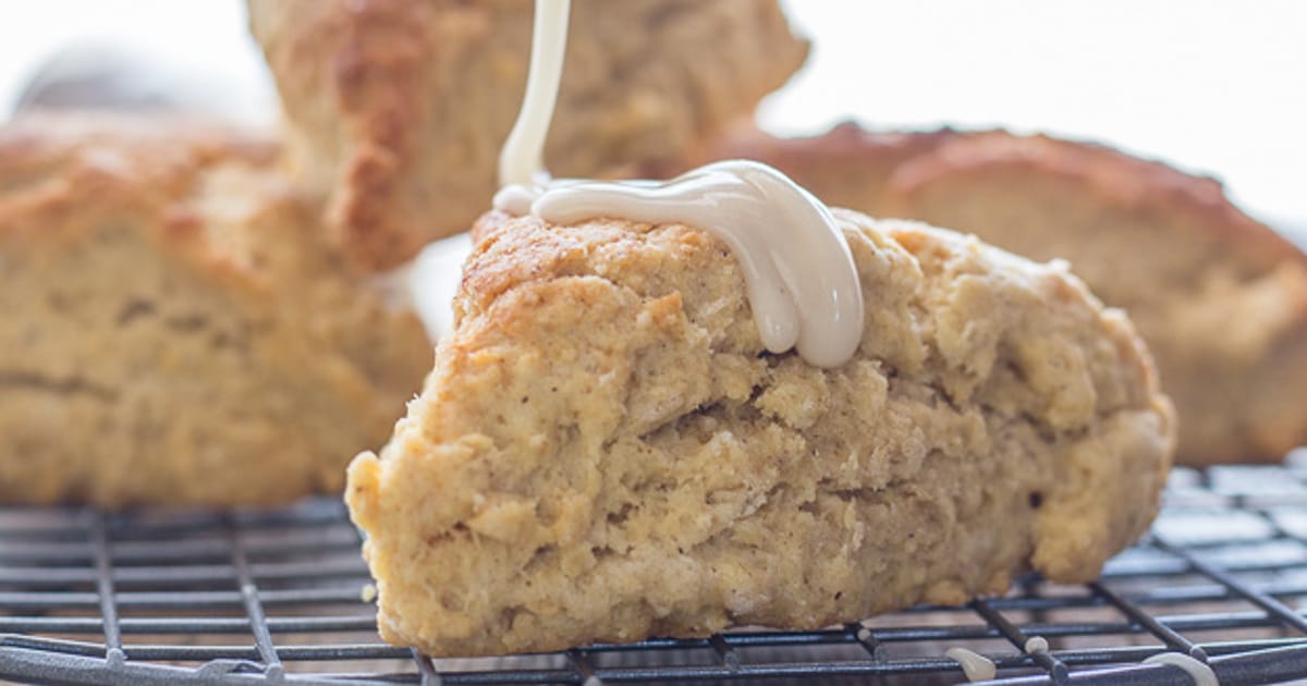 Glazed Cinnamon Scones Recipe - An Italian in my Kitchen