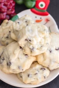 Easy Chocolate Chip Whipped Shortbread - An Italian in my Kitchen