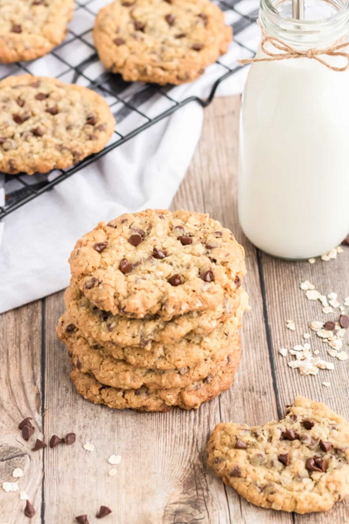 The Best Oatmeal Chocolate Chip Cookies - An Italian in my Kitchen