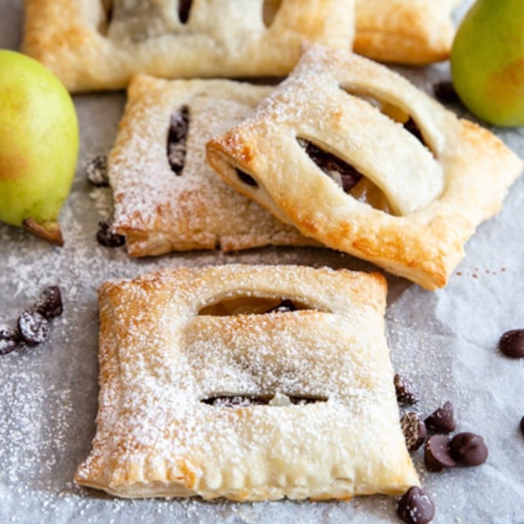 Easy Pear & Chocolate Pastries Recipe - An Italian in my Kitchen