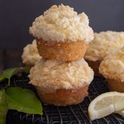 Lemon Muffins with a Crumb Topping Recipe - An Italian in my Kitchen
