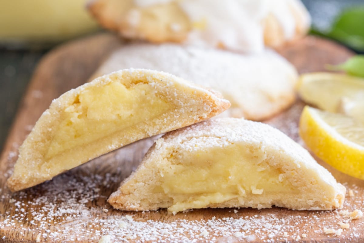 Italian Lemon Stuffed Cookies Recipe - An Italian in my Kitchen