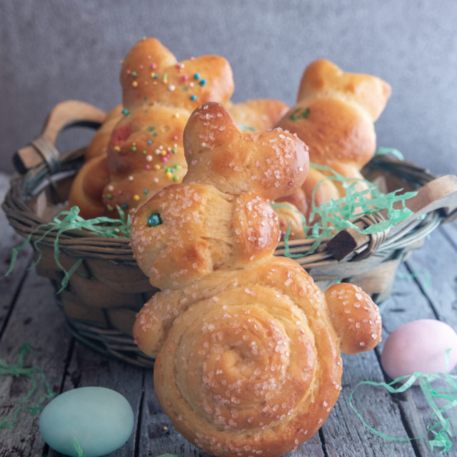 Easter Brioche Bread Bunnies Recipe - An Italian in my Kitchen