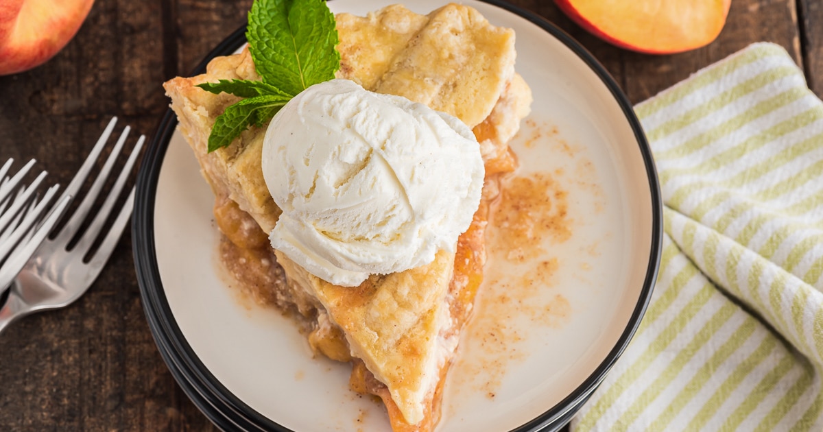 Fresh Peach Pie Recipe - An Italian in my Kitchen