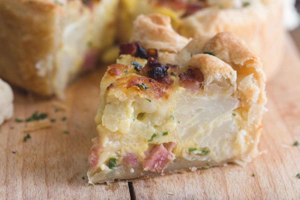 Cauliflower Cheese Pie Recipe - An Italian in my Kitchen