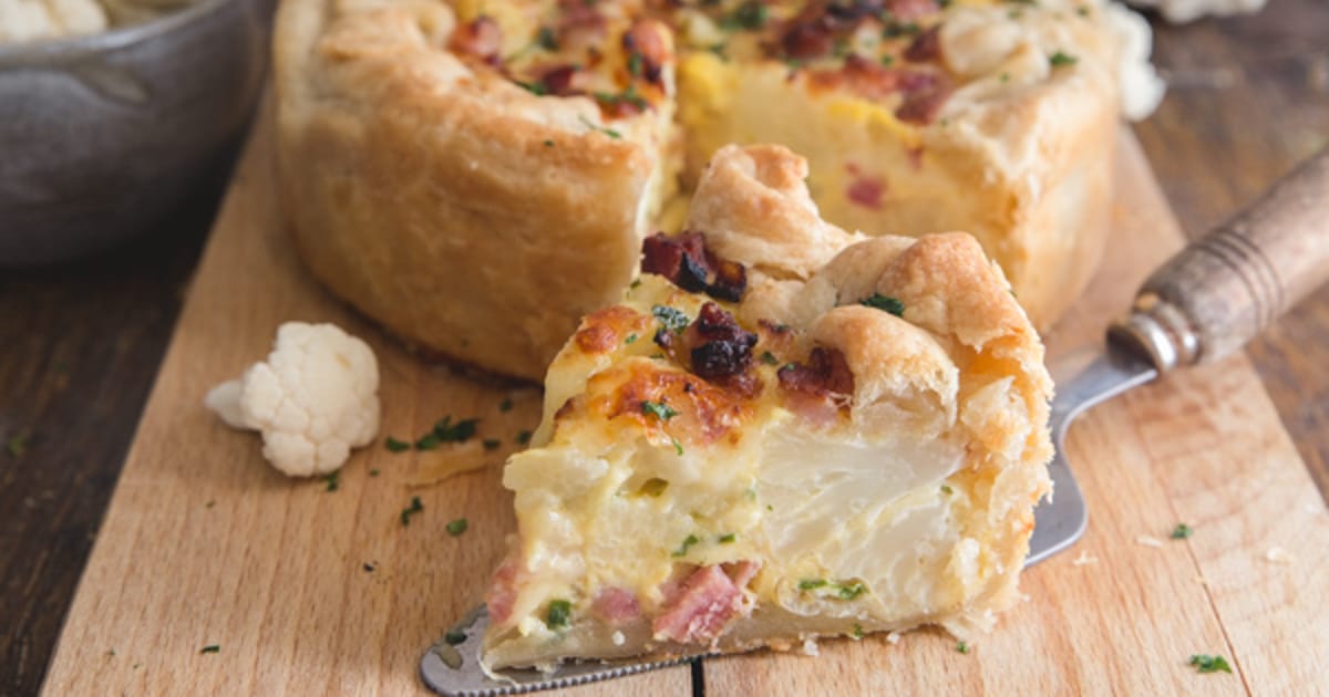 Cauliflower Cheese Pie Recipe - An Italian in my Kitchen